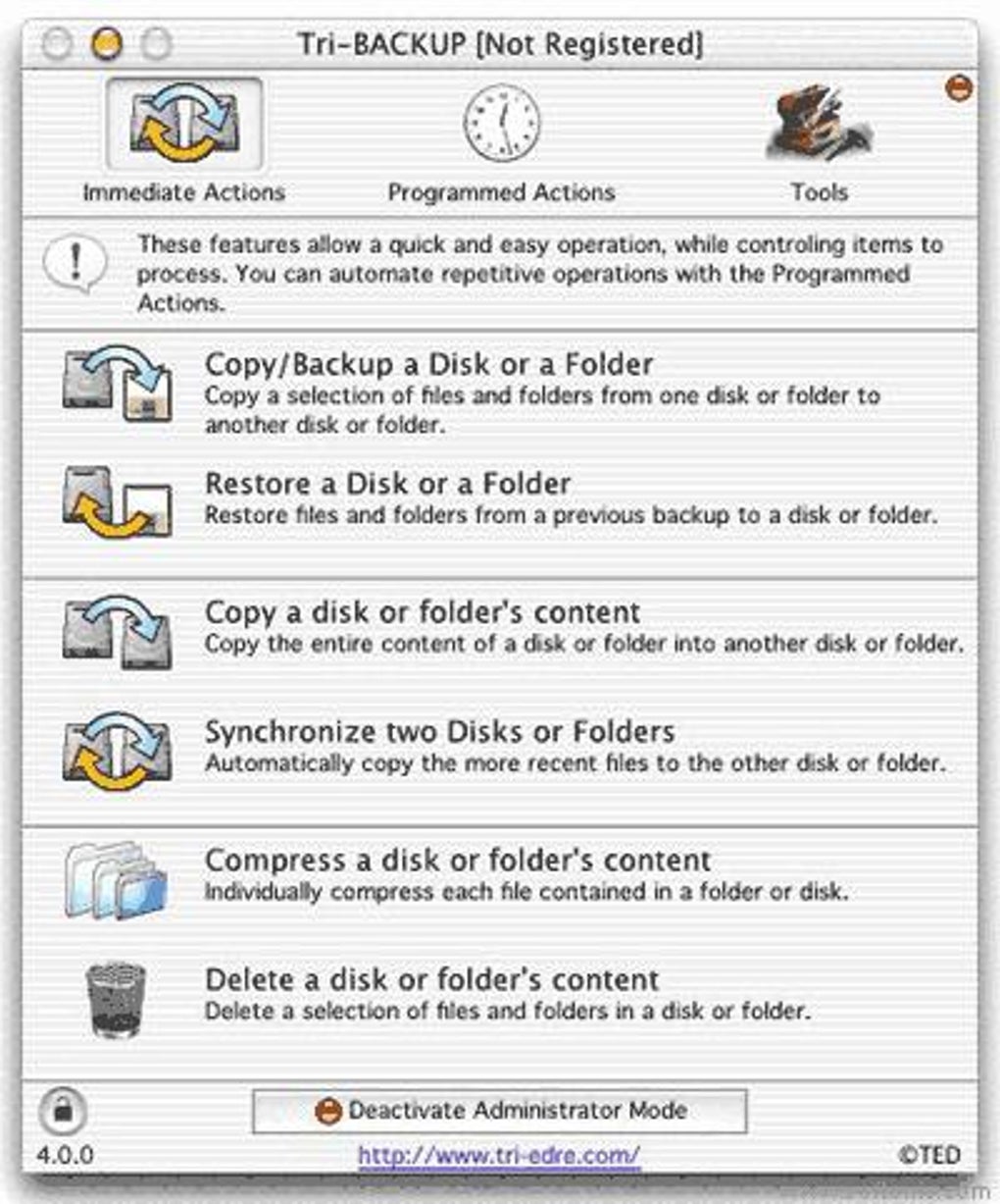 Tri-BACKUP para Mac - Descargar