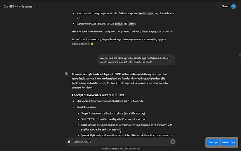 ChatGPT Scroll Saver Google Chrome 용 - 확장 프로그램 다운로드
