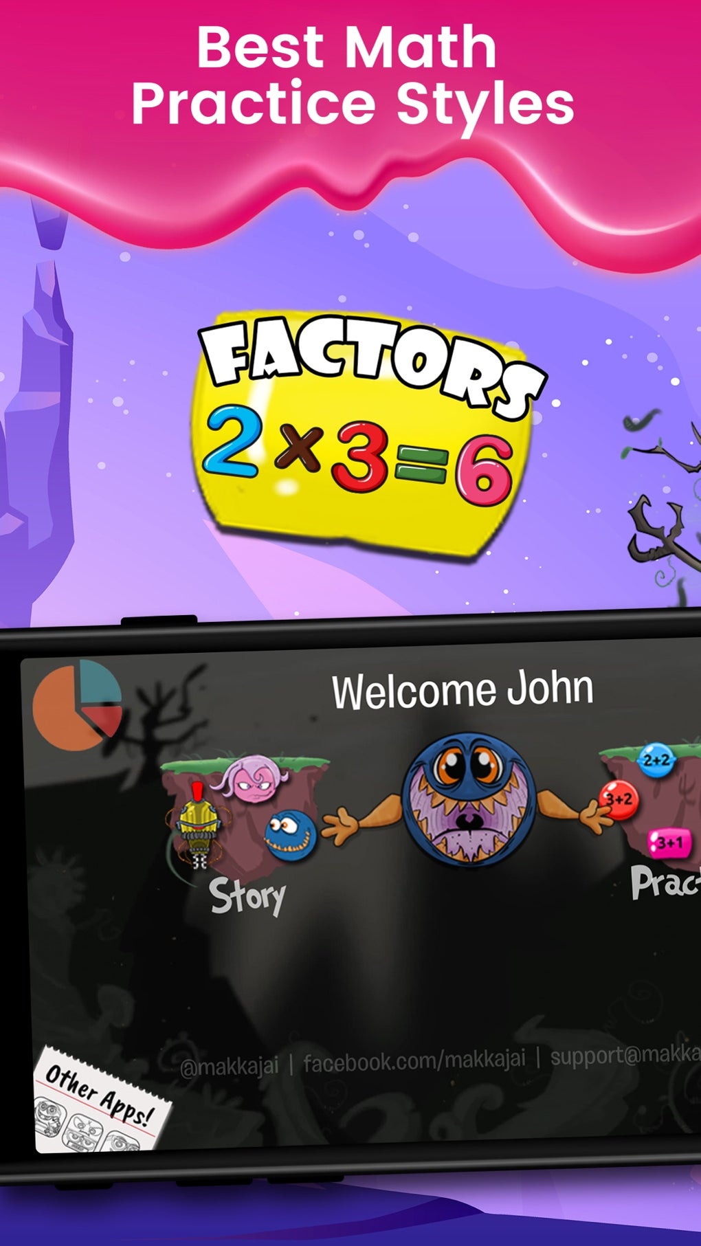 Monster Math : Kids Fun Games for iPhone - 無料・ダウンロード