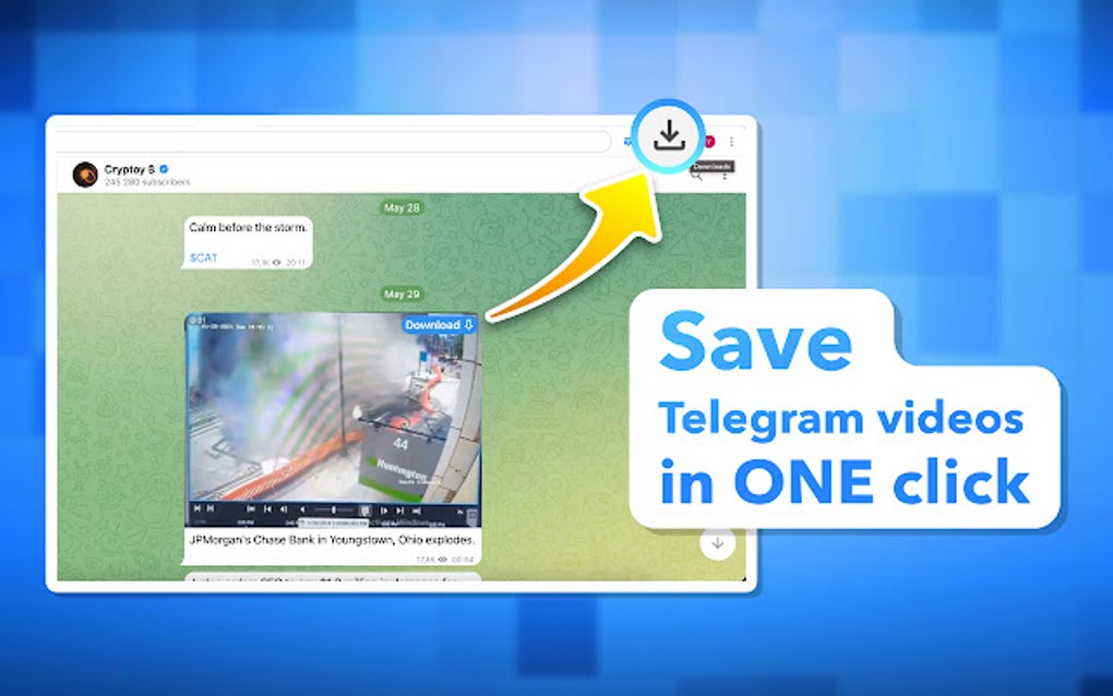Telegram Video Downloader para Google Chrome - Extensión Descargar