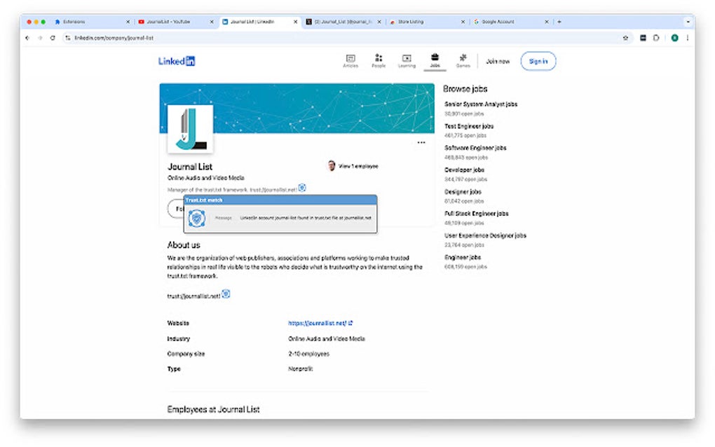Trust URI Validator Extension Google Chrome 용 - 확장 프로그램 다운로드