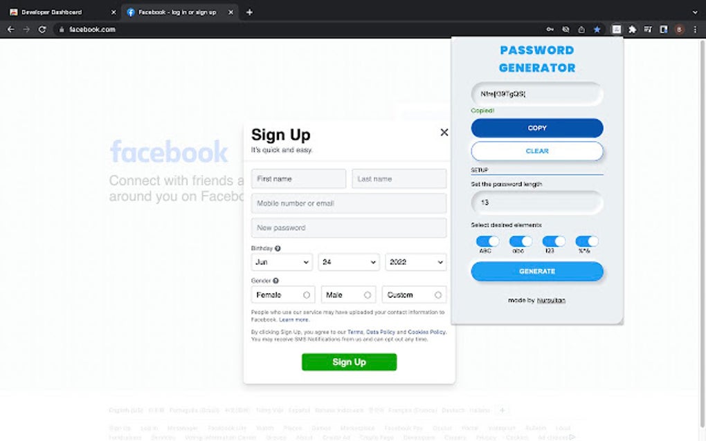 Password Generator para Google Chrome - Extensión Descargar