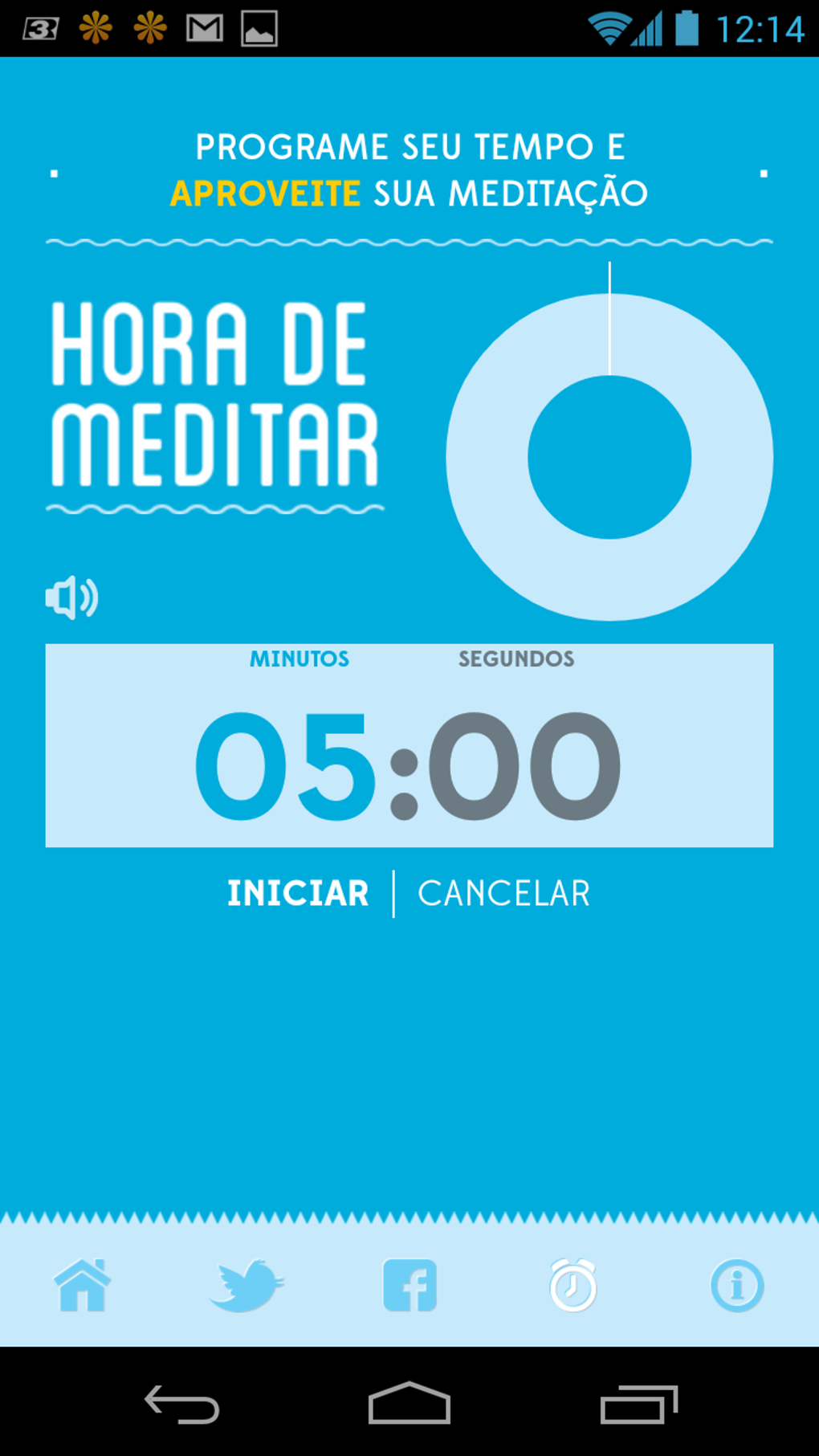 5 minutos, Eu Medito para Android - Download