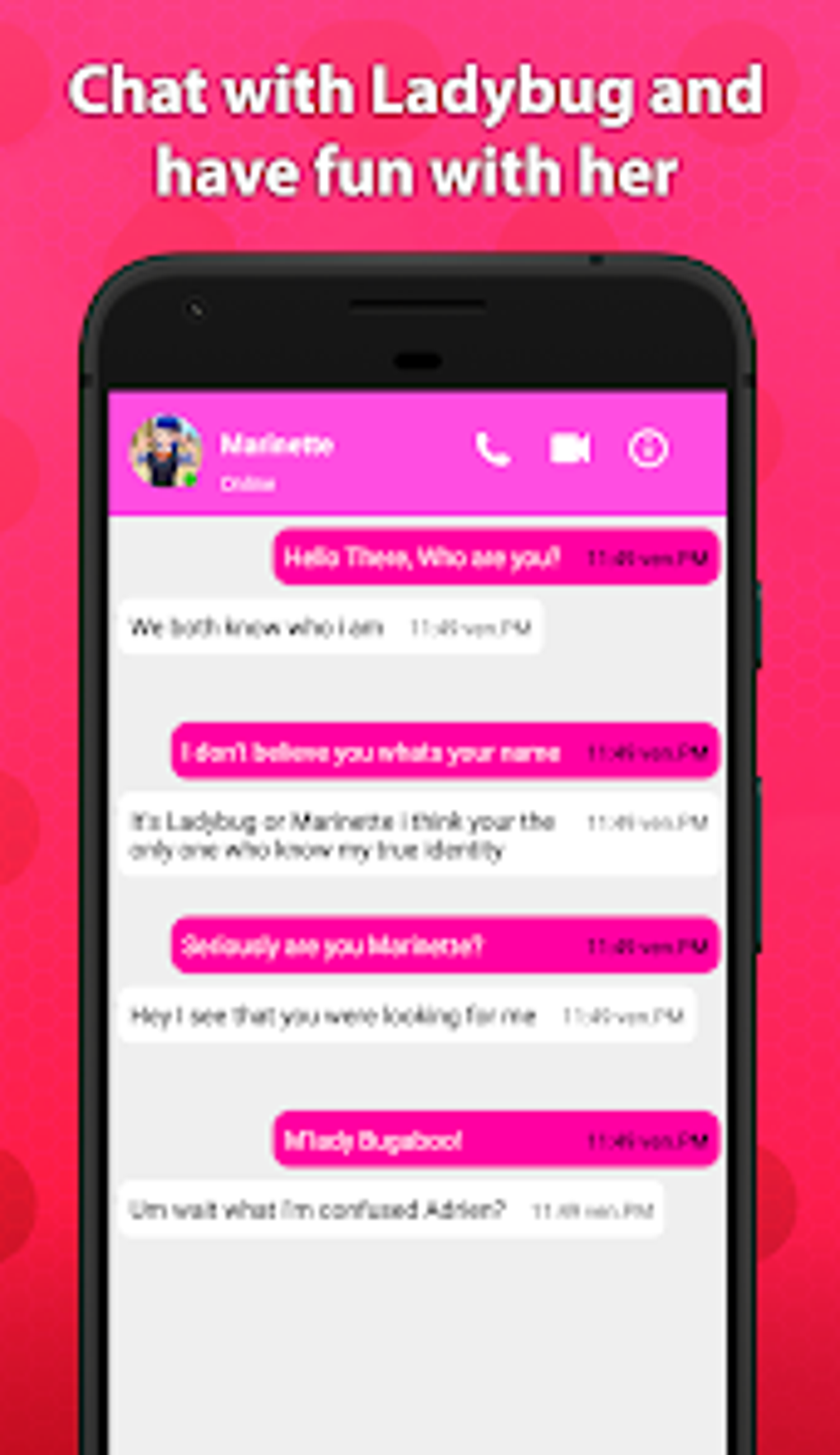Lovely Marinette Fake Chat And Para Android Descargar