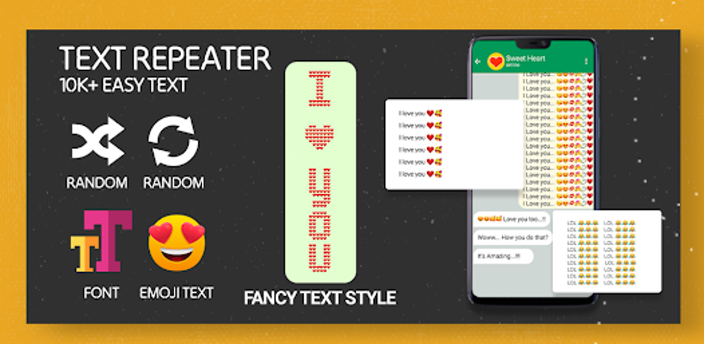 Android için Text Repeater: Repeat Text 10K - İndir