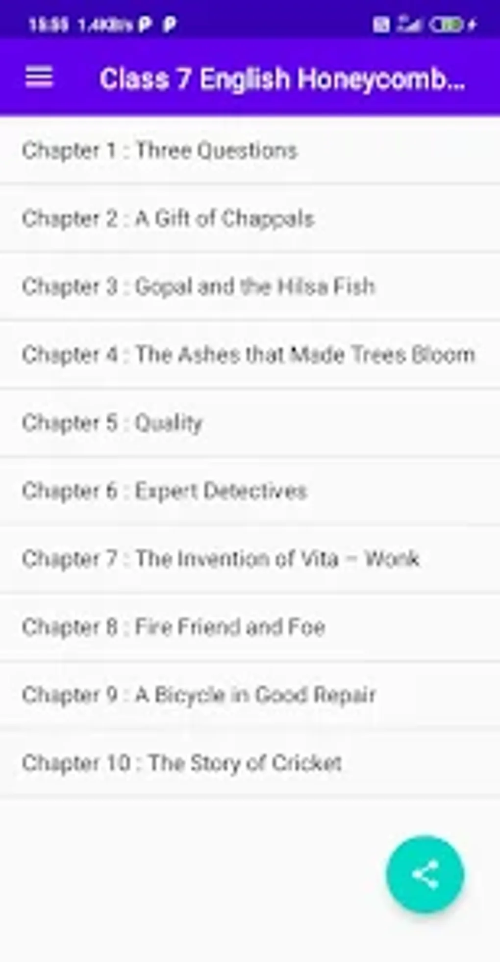 Class 7 English Honeycomb NCER for Android - Download