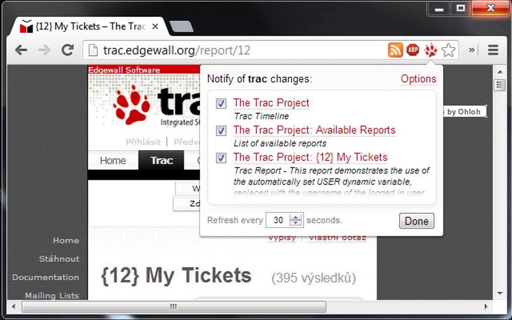 Trac Notifier for Google Chrome - Extension Download