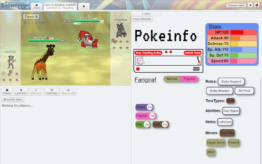 Pokeinfo Showdown for Google Chrome - Extension Download
