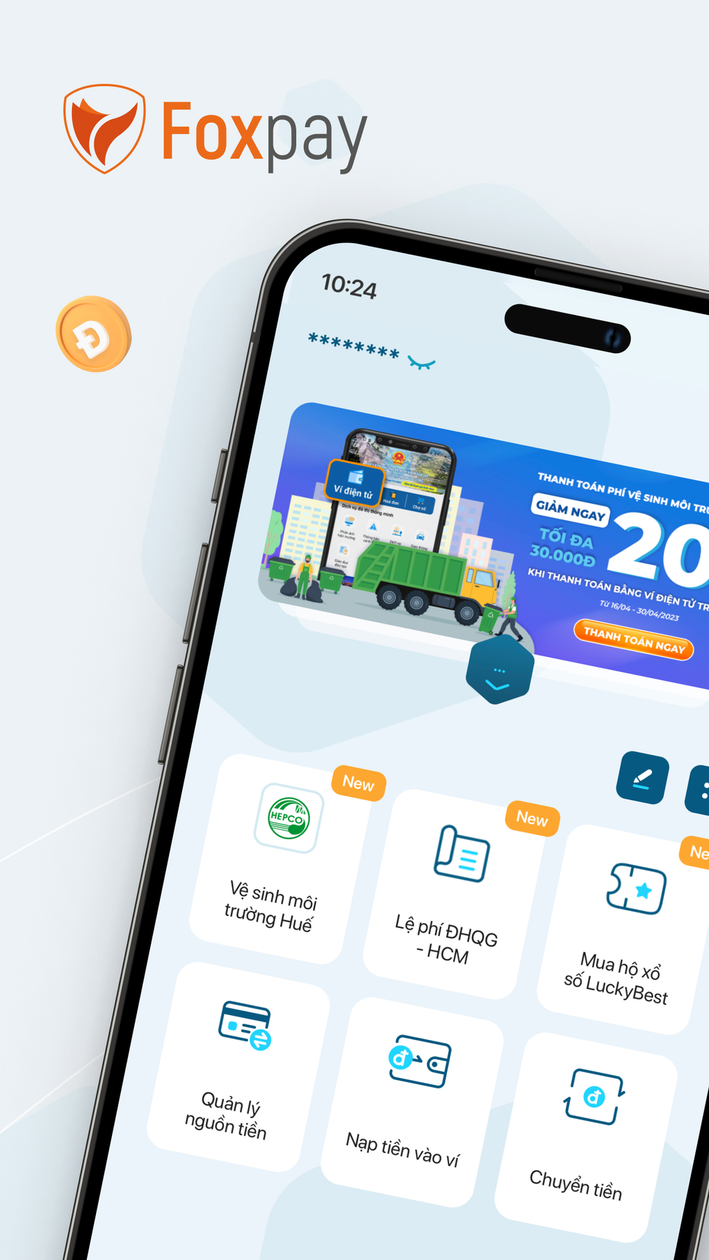 Ví điện tử Foxpay para iPhone - Descargar