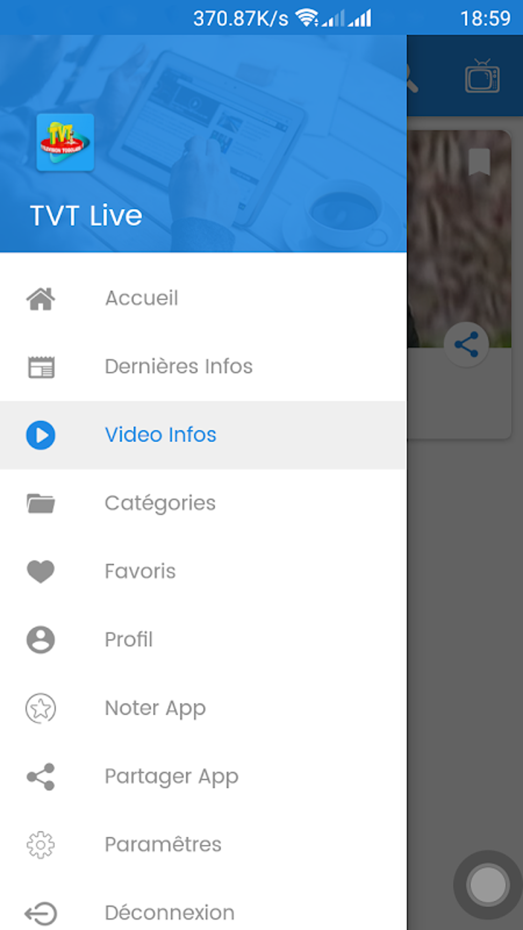 TVT Live APK pour Android - Télécharger