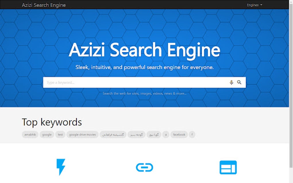 Azizi search engine para Google Chrome - Extensión Descargar