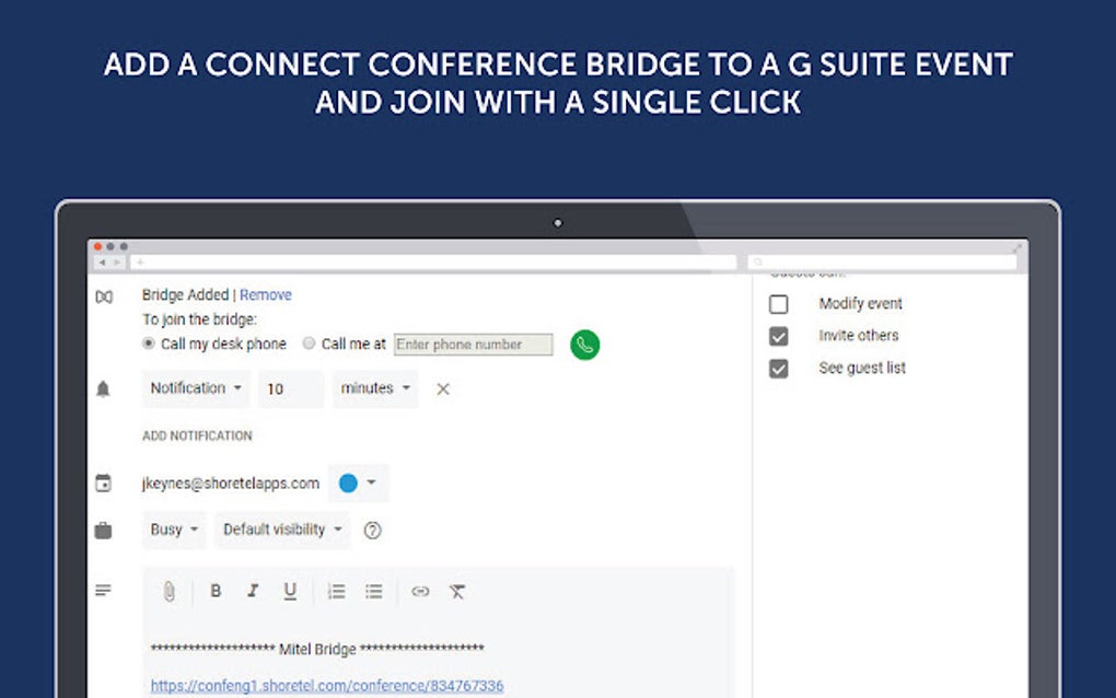 Mitel Connect for Google Chrome - Extension Download