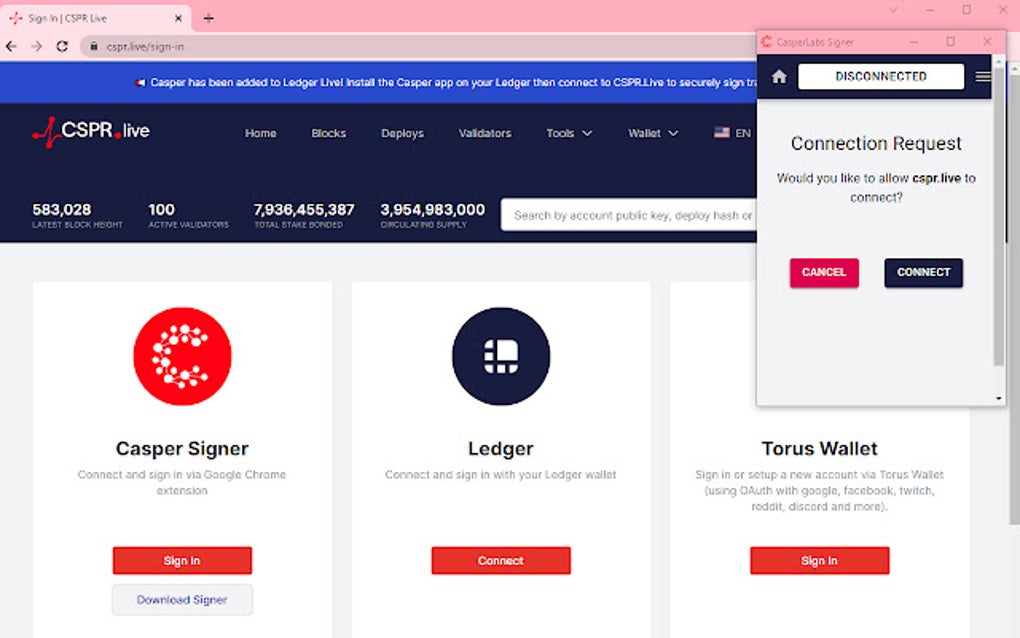 Casper Signer for Google Chrome - Extension Download