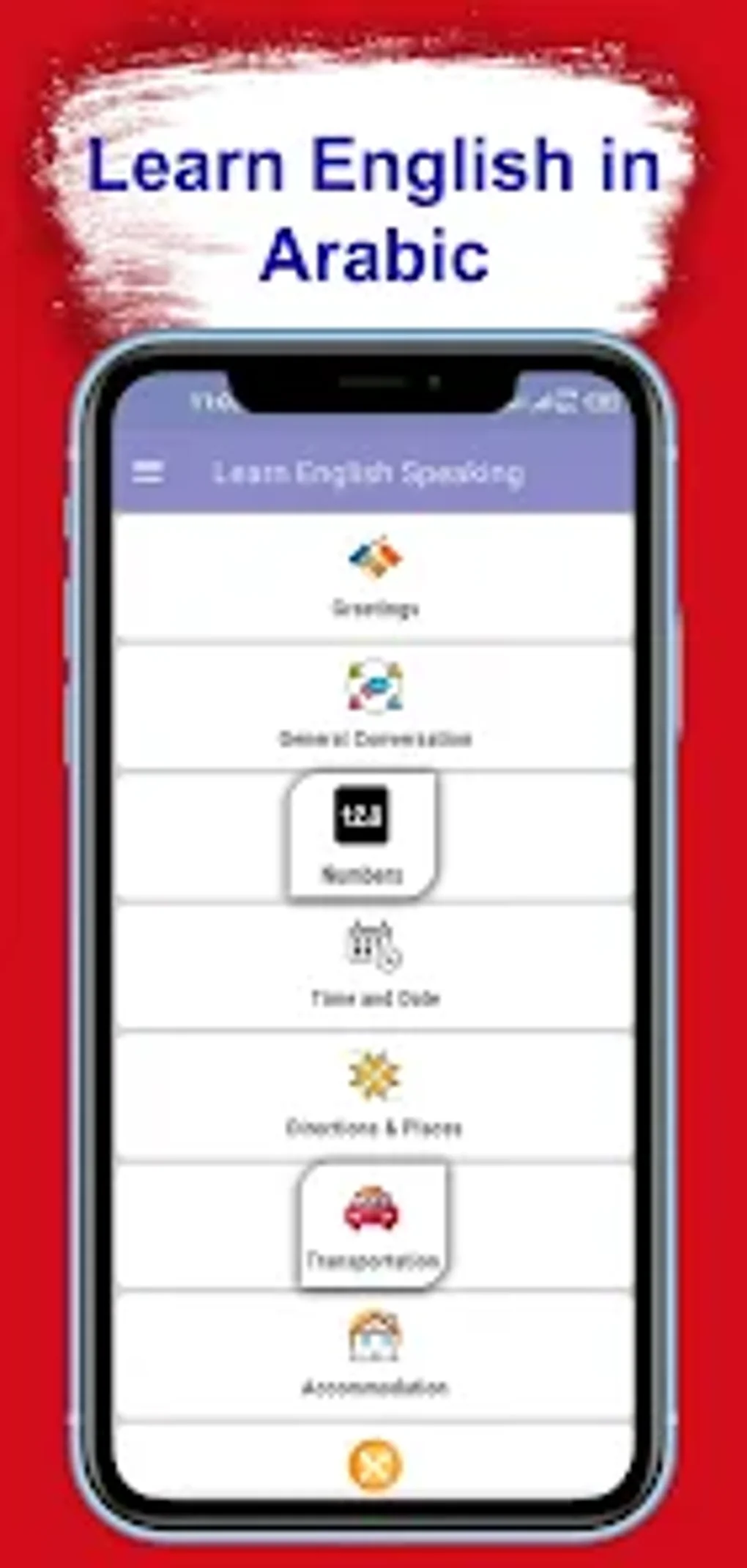 Learn English in Arabic cho Android - Tải về