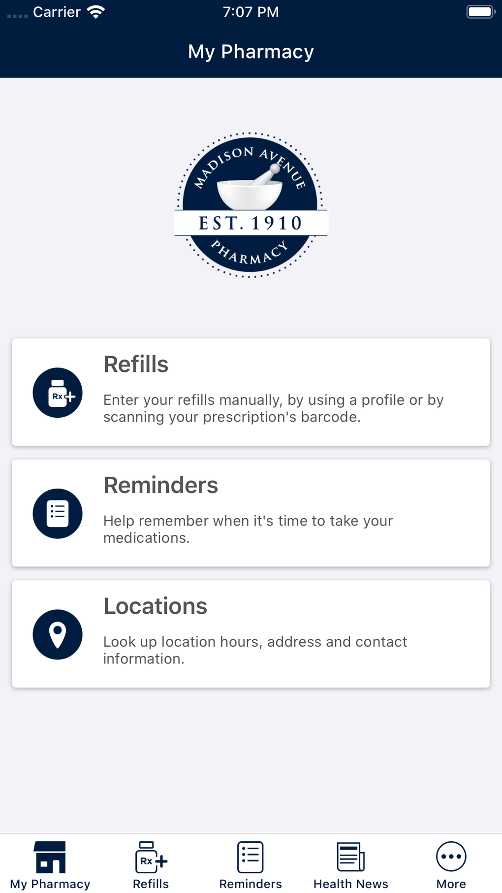 Madison Avenue Pharmacy for iPhone - Download