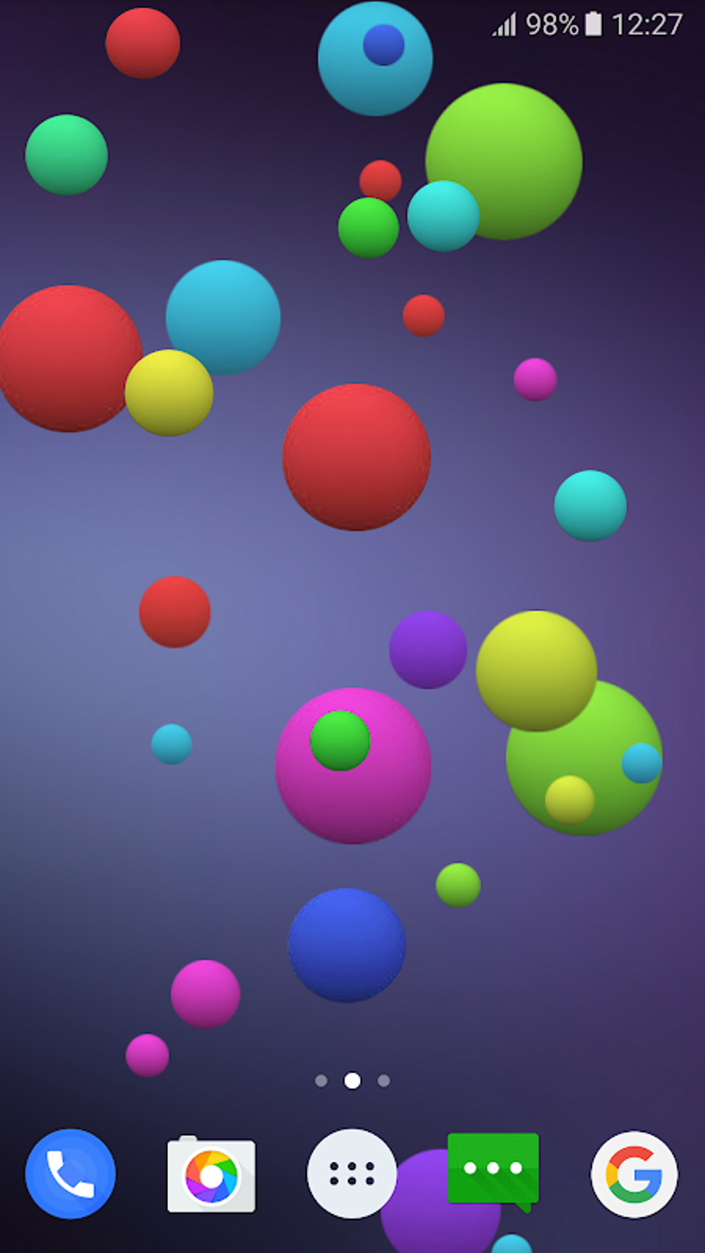 Colorful Bubble Live Wallpaper APK per Android - Download