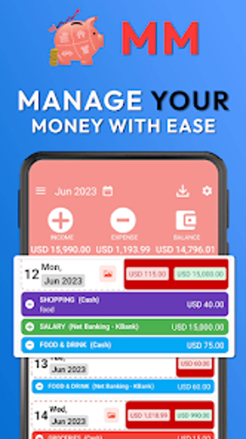 Money Manager Expense Tracker für Android - Download