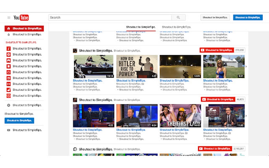 Shoutout To Simpleflips. for Google Chrome - Extension Download
