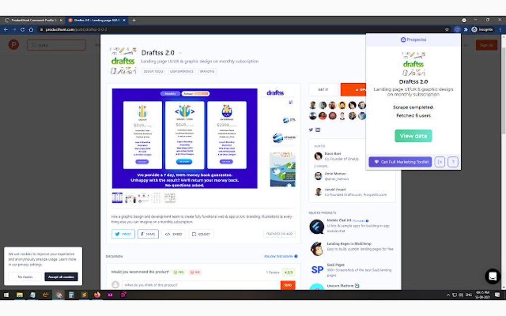 ProductHunt Comment Profile Scraper for Google Chrome - Extension Download