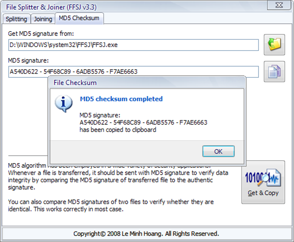 File Splitter and Joiner - Descargar