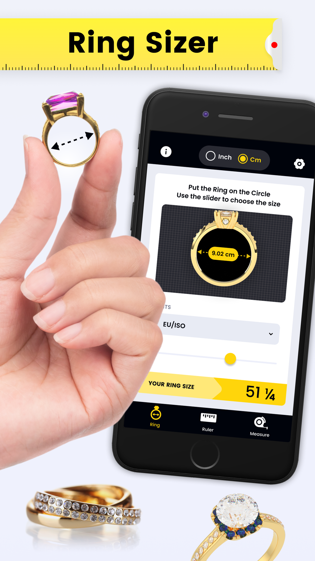 Ring Sizer Tape Measure para iPhone - Descargar