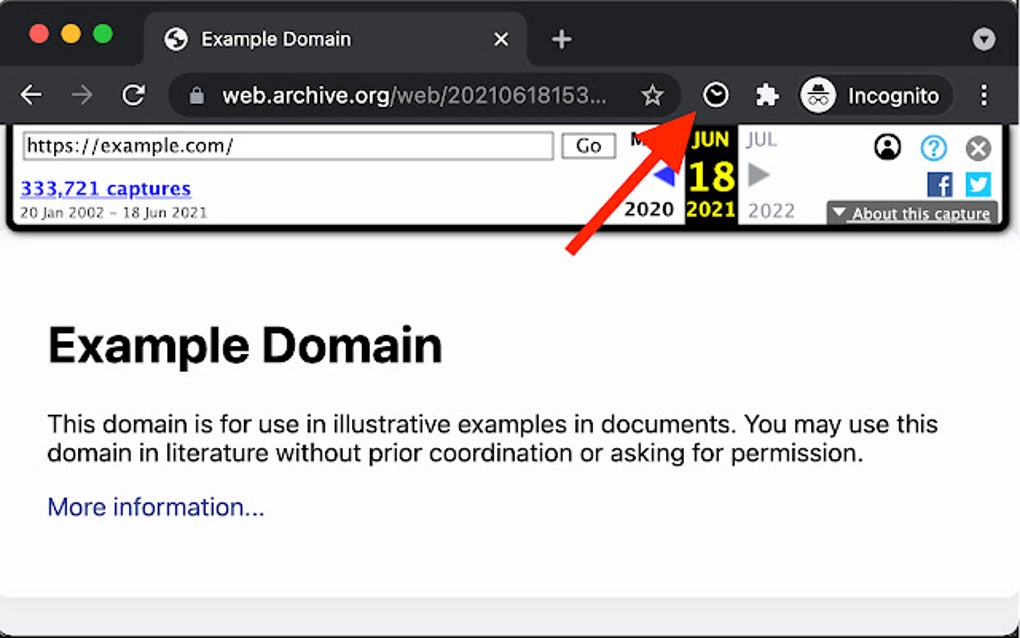 Wayback for Google Chrome - Extension Download