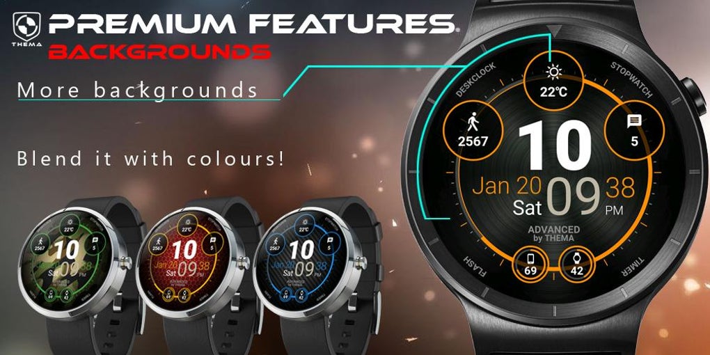 Advanced Watch Face Clock Widget APK for Android - Download