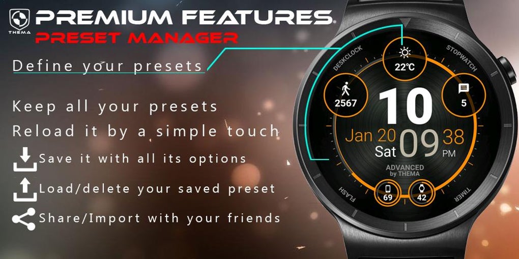 Advanced Watch Face Clock Widget APK for Android - Download
