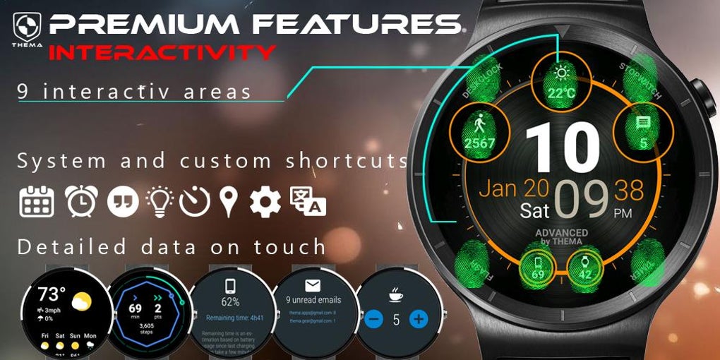 Advanced Watch Face Clock Widget APK for Android - Download