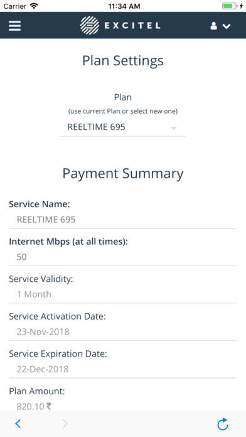 my Excitel for iPhone - Download