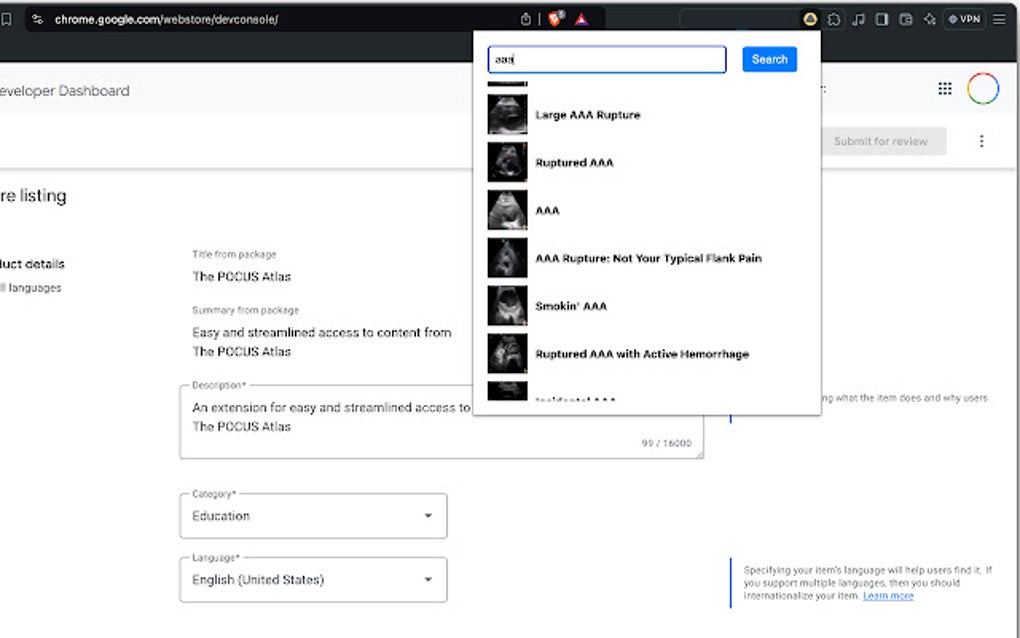 The POCUS Atlas for Google Chrome - Extension Download