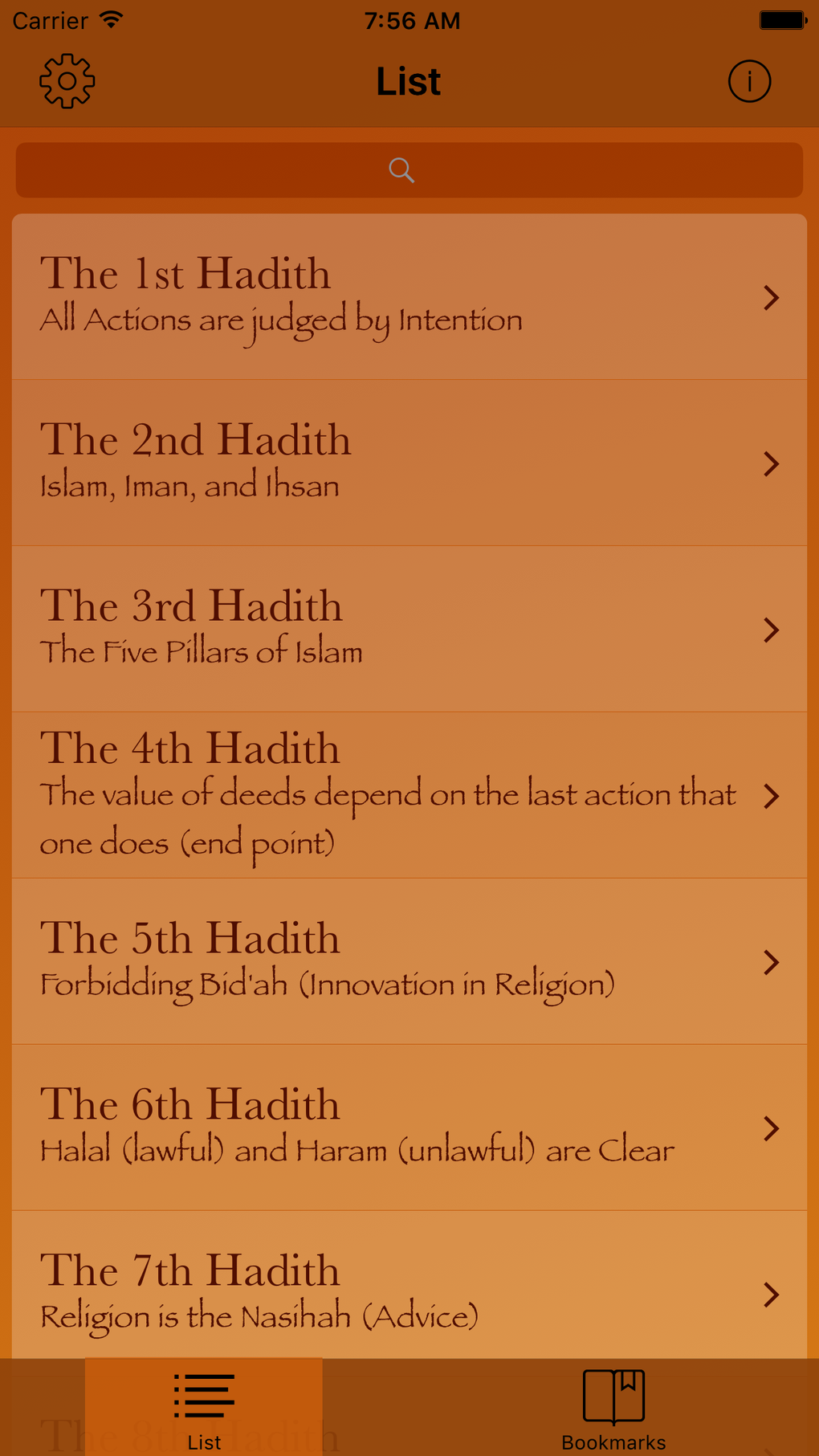 An-Nawawis Forty Hadiths para iPhone - Download