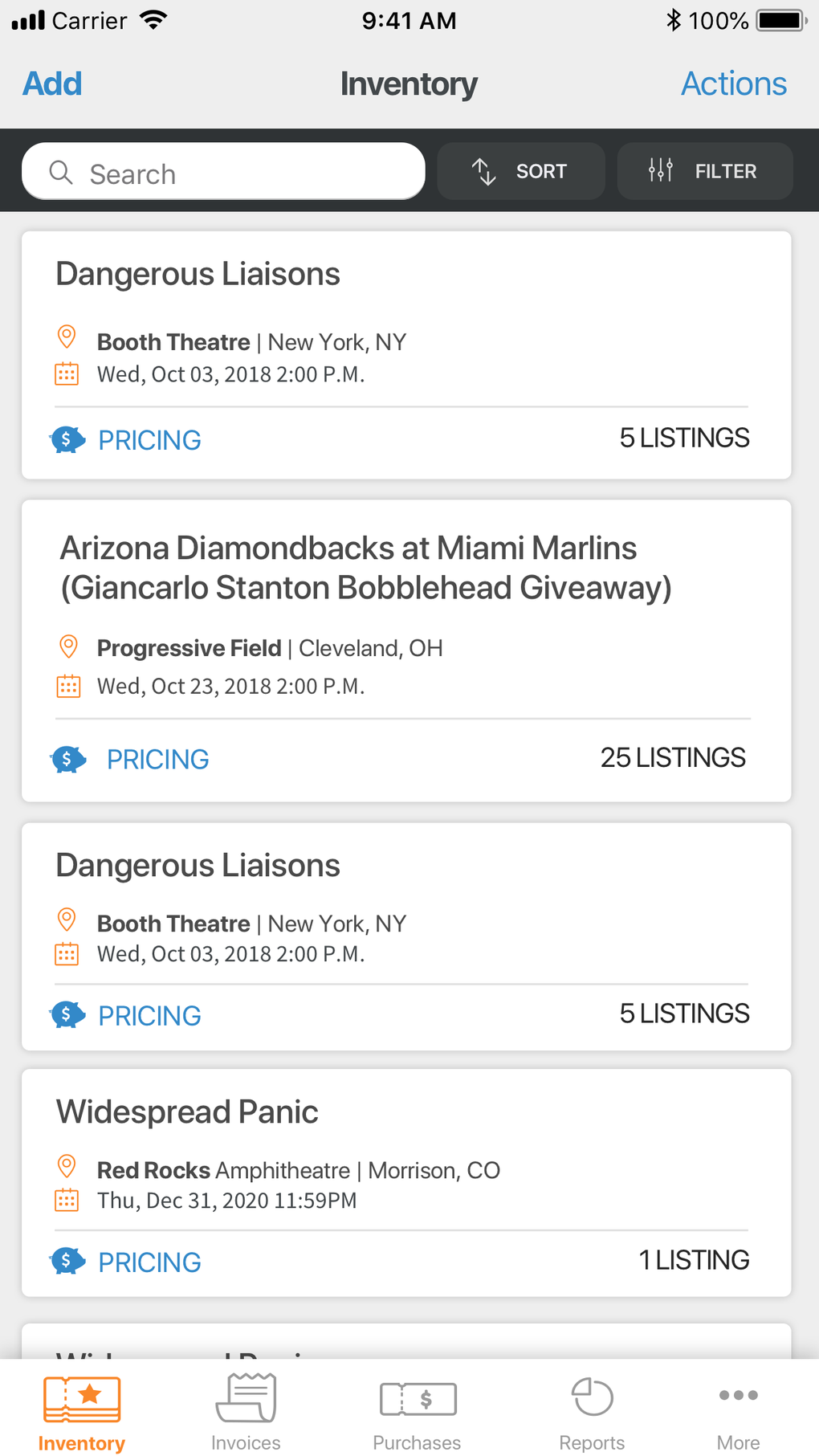 SkyBox Ticket Resale Platform for iPhone - Download