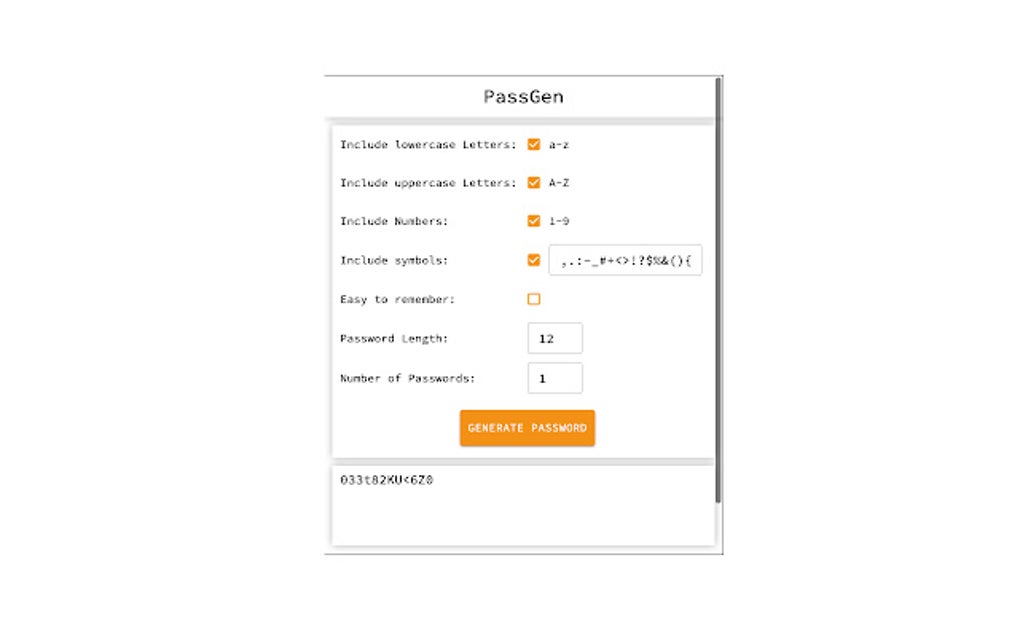 PassGen for Google Chrome - Extension Download