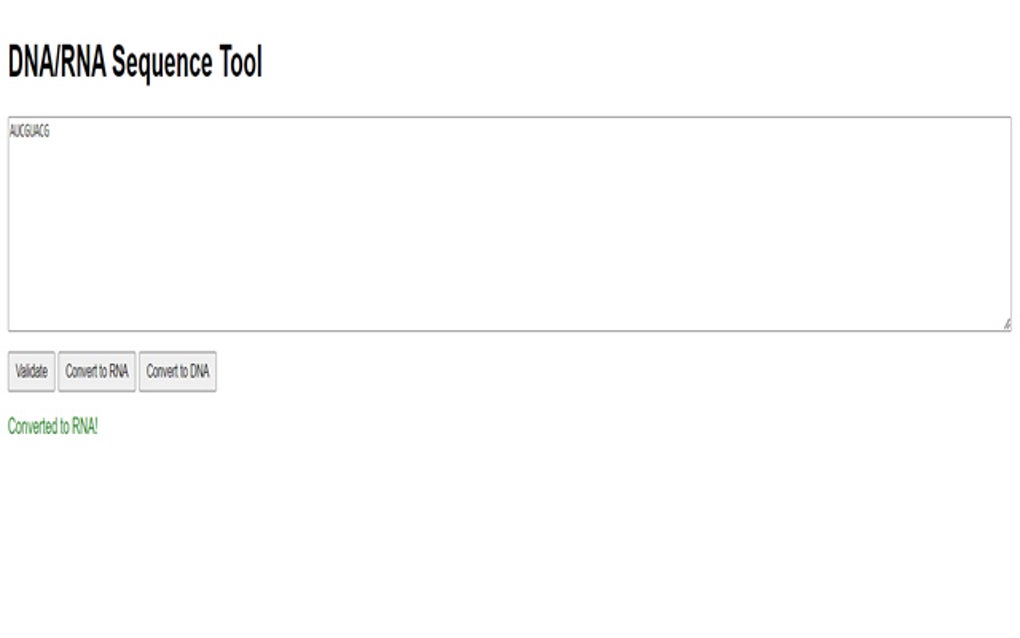 DNA/RNA Sequence Tool for Google Chrome - Extension Download