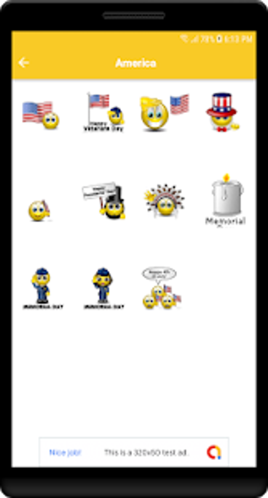 Android için Animated 3D Emoji Stickers APK - İndir