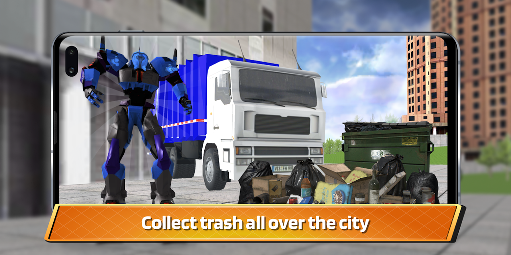 Garbage Truck Driving: Transformer Robot Cleaner APK para Android ...