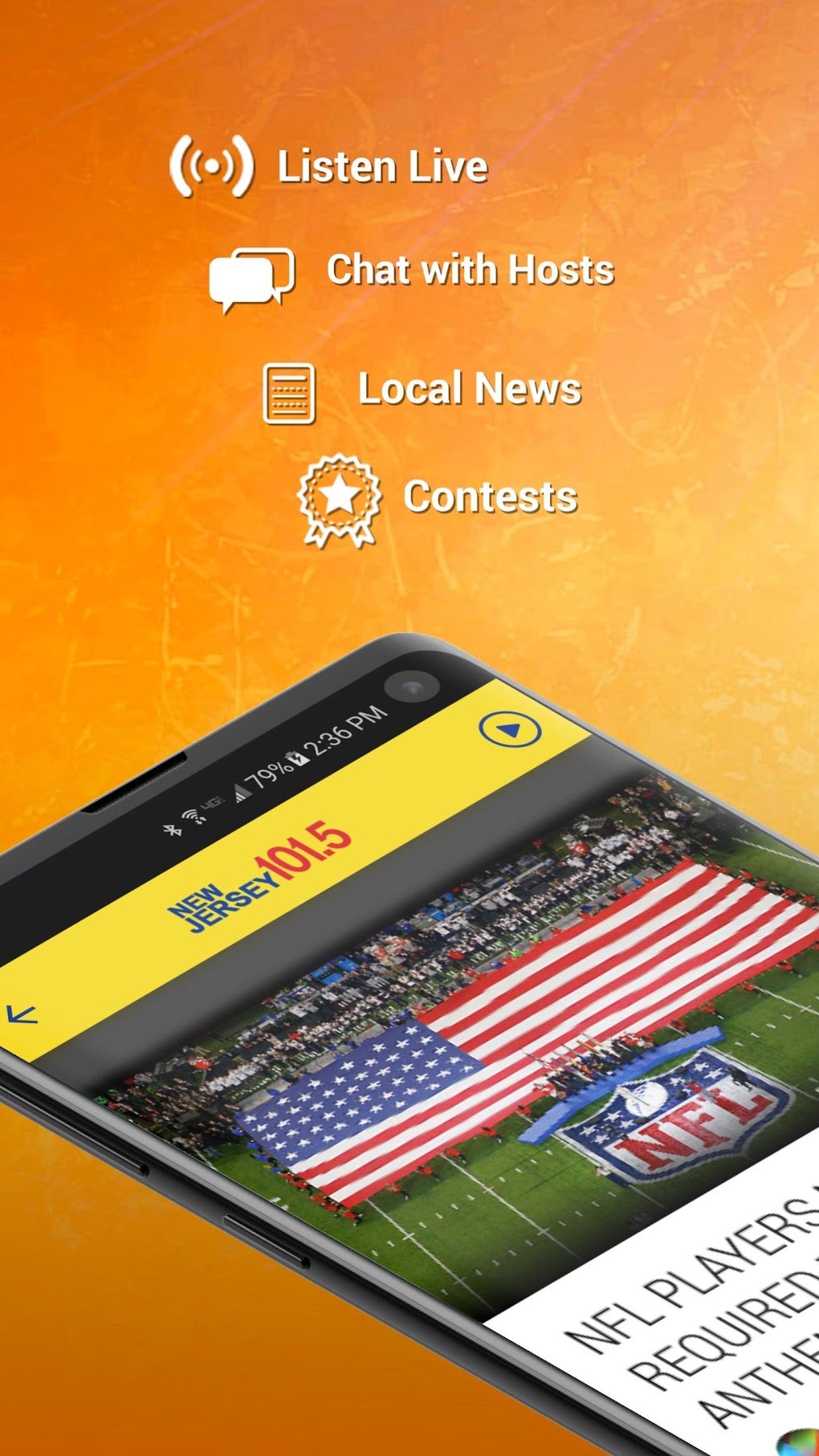 NJ 101.5 - Proud to be New Jersey WKXW APK para Android - Descargar