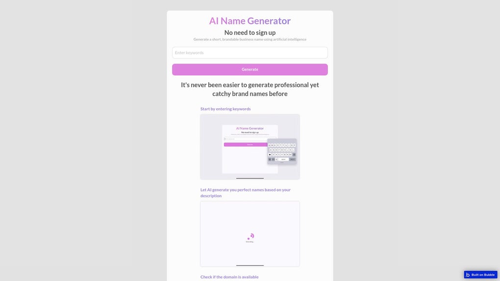 AI 문서 생성기 및 편집기를 위한 AI Name Generator - 리뷰, 기능 및 사용 사례