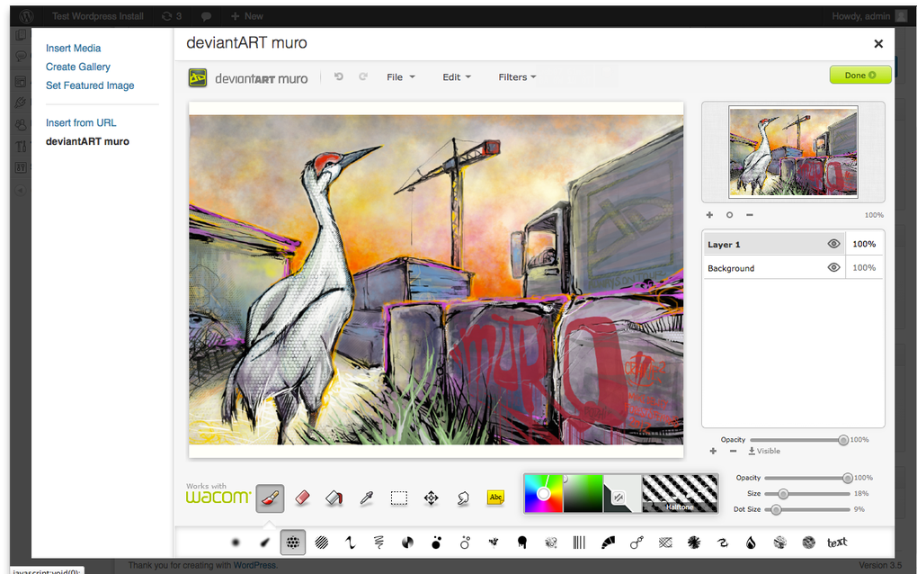 deviantART muro para WordPress - Descargar