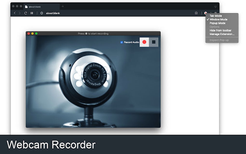 Webcam Recorder for Google Chrome - Extension Download