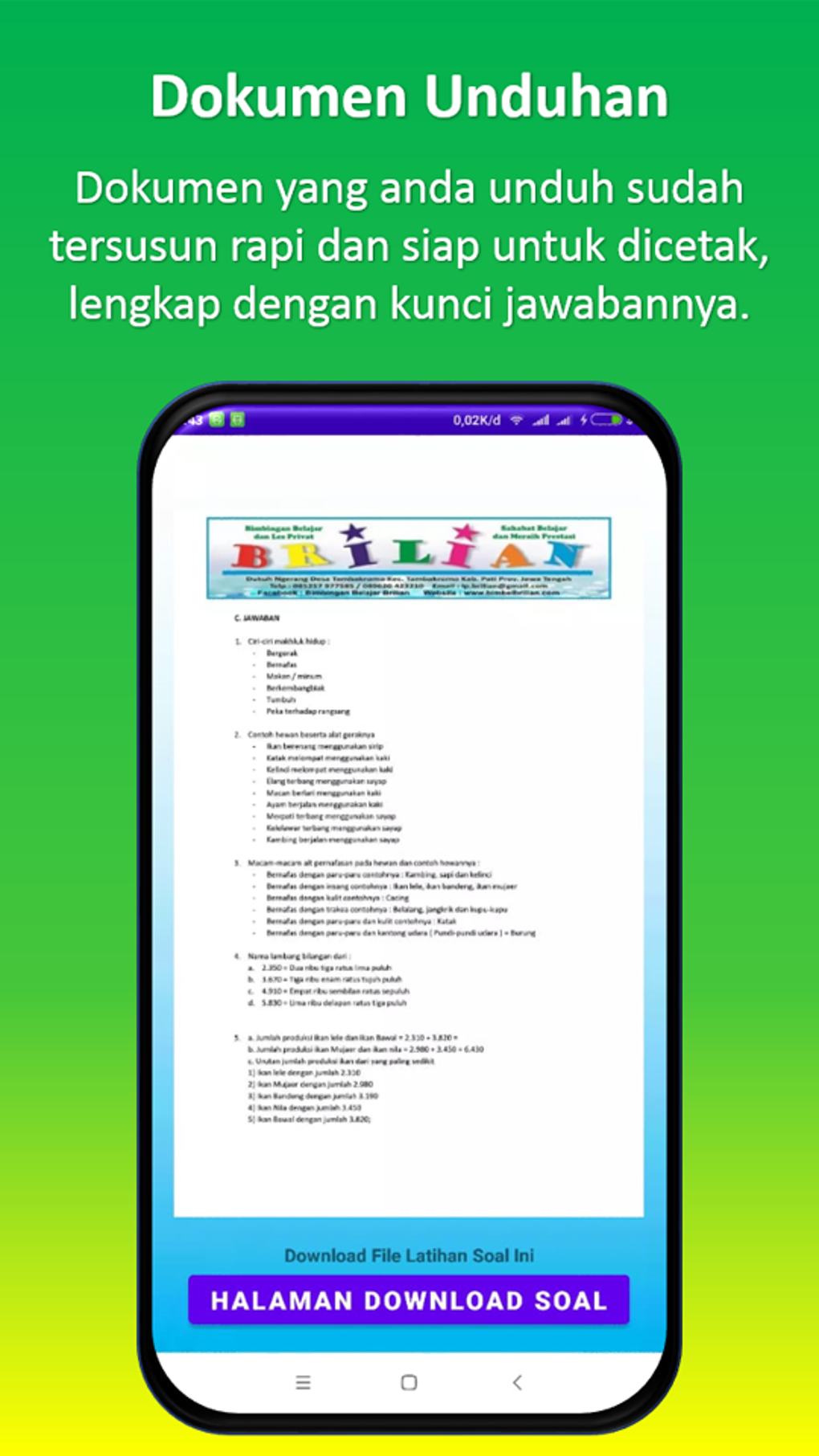 Bimbel Brilian Kelas 1 SD for Android - Download