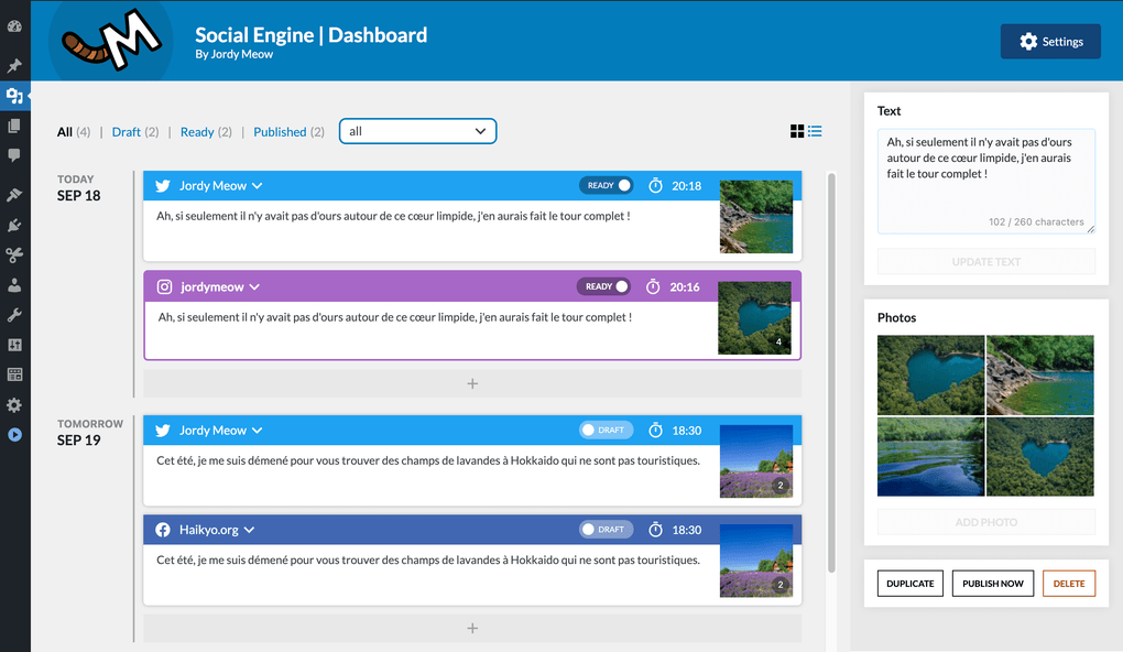 Social Engine: Schedule Social Media Posts para WordPress - Descargar