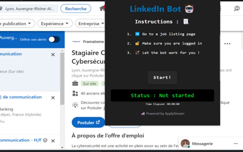 ApplyStream - Automate Linkedin Applying pour Google Chrome - Extension Télécharger