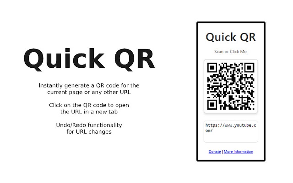 Quick QR para Google Chrome - Extensión Descargar