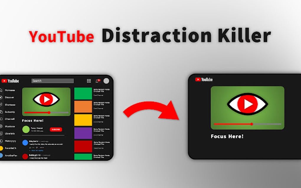 YouTube Distraction Killer for Google Chrome - Extension Download