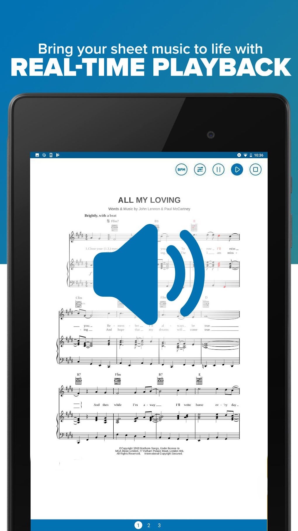Musicnotes Sheet Music Player für Android - Download