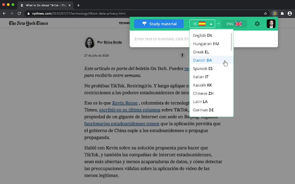 Lingualeo Language Translator for Google Chrome - Extension Download