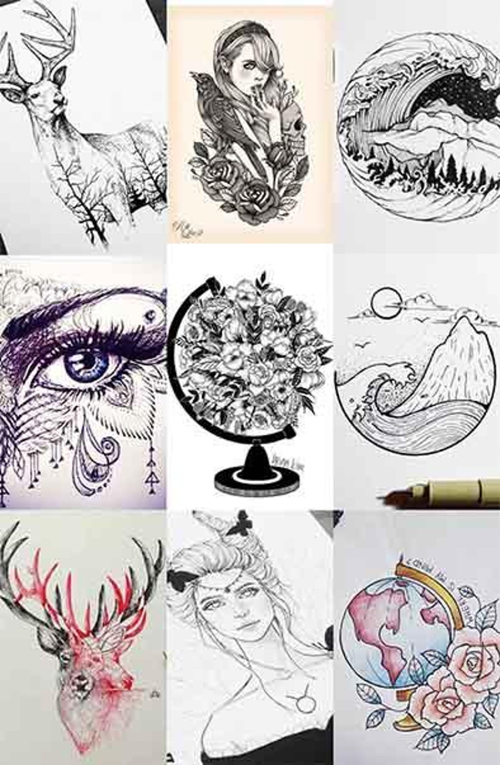 350 Creative Art Drawing Ideas for Android - Download