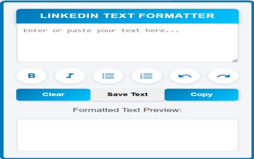 LinkedIn Text Formatter สำหรับ Google Chrome - ส่วนขยาย ดาวน์โหลด